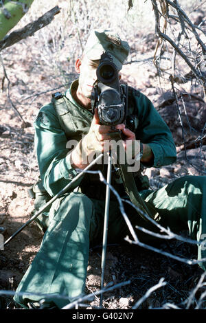 LASER DESIGNATOR in use by a US Army Soldier from the 2nd Squadron ...
