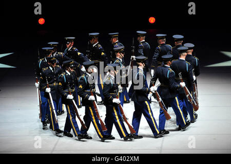 U.S. Army Drill Team Rifle Routine Washington DC // WASHINGTON DC — The ...