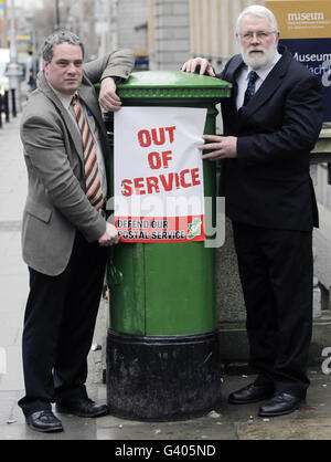 (Left to right) Sinn Fein TDs Eoin O Broin, Louise O'Reilly, Pearse ...