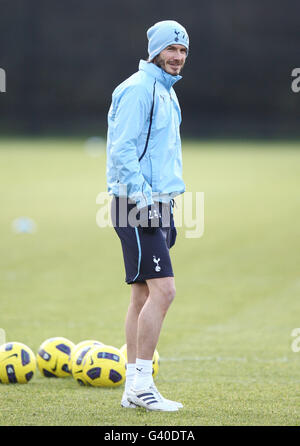 David Beckham training with Tottenham Hotspur London, England - 14.01. ...