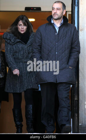 Mark and Karen Porcelli, parents of Ben Porcelli, leave Lanark Sheriff ...