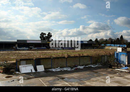 Soccer - Old Football Grounds - Colchester United - Layer Road Stock ...
