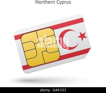 Cyprus mobile phone sim card with flag Stock Vector Image & Art - Alamy