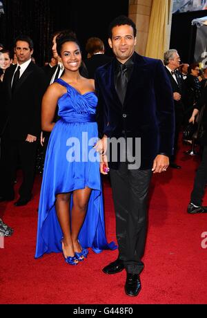 Mario Van Peebles (R) and his daughter Maya Van Peebles at the "PRE ...
