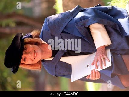 Dame Diana Rigg smiles as she is presented with an honourary degree ...