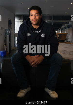 Joe Ansbro during a Team Announcement at Murrayfield, Edinburgh Stock ...