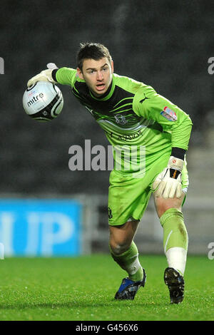 Milton Keynes Dons goalkeeper Jamie Cumming in action during the ...