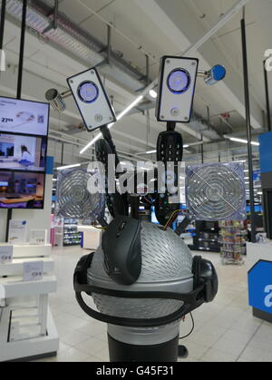 Europe Germany Hamburg Media Markt electronic appliances shop interior ...