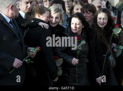 Lance Corporal Liam Tasker's sister Laura Tasker (blonde hair ...