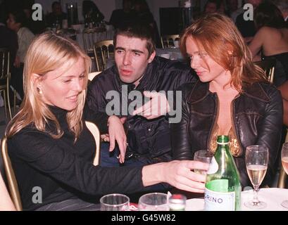 Oasis singer Liam Gallagher and girlfriend Patsy Kensit leave their ...