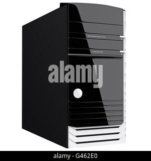 Back panel of the system unit. 3d graphic Stock Photo - Alamy