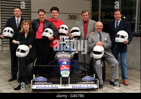 ITV television presenters (l-r) Simon Taylor, Jim Rosenthal and Murray ...