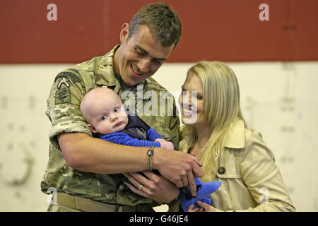 Sergeant David Shaw, from 15 Squadron RAF Regiment with his wife Anita ...