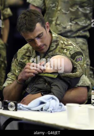 Sergeant David Shaw, from 15 Squadron RAF Regiment with his wife Anita ...