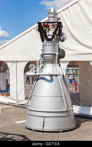 Space rocket jet engine NK-33 by the Corporation "Kuznetsov Stock Photo ...