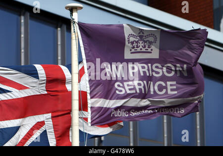 A HM Prison service flag flies outside HMP Birmingham on the day that ...