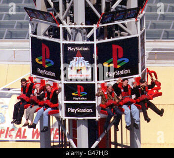 Playstation ride at Blackpool Pleasure beach 3/6/97 Stock Photo ...