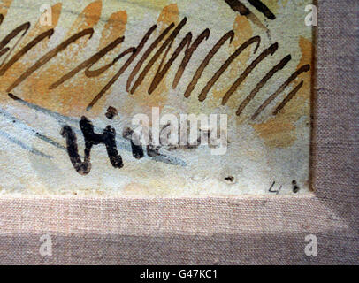 Vincent van Gogh signature in the Sunflowers, The Metropolitan Museum ...