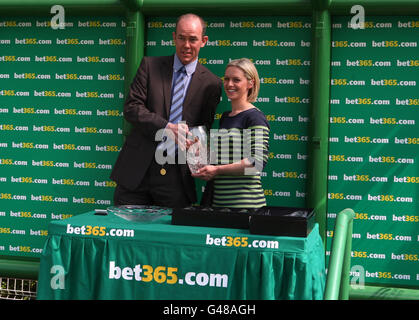 Trainer Rebecca Curtis after her horse Haiti Couleurs won the ...