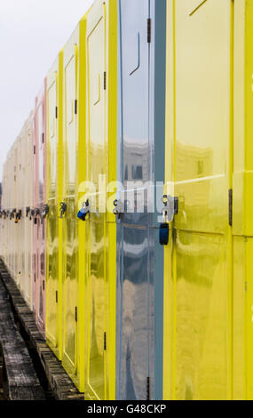 Beach dressing room. A modern bathing place to change clothes at Lake ...