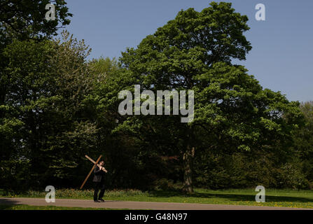 Reverend Alistair Prince walks through Croxteth Country park in ...
