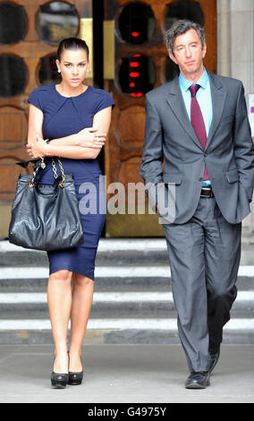 Former Big Brother star Imogen Thomas arriving at the High Court today ...