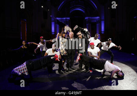 Rapper Ironik (right) with members of Flawless and Alleviate, during a ...