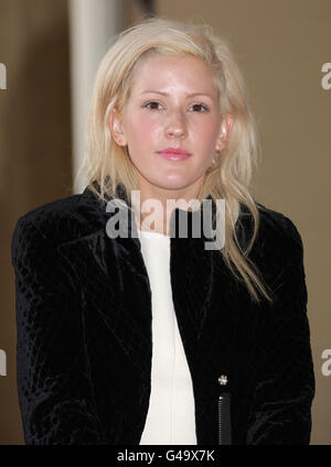 Singer Ellie Goulding arrives at a reception to celebrate young people ...