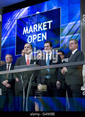 LSE market opening. Market Open Ceremony' at the London Stock Exchange ...