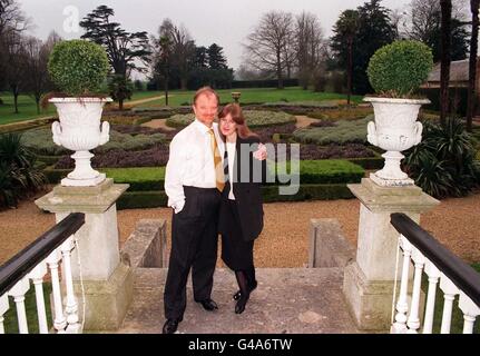 Foreign Secretary, Robin Cook, with his partner, Gaynor Regan, at his ...