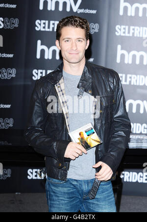 Matthew Morrison at a signing at Selfridges in London - 01 June 2011 ...