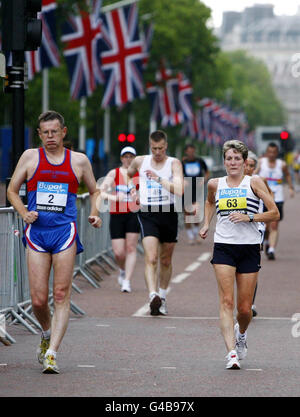Athletes on the Mall during the LOCOG Race Walk Test Event in London ...