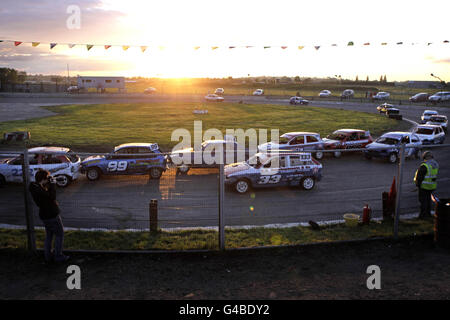 Stock Car racing, Nutts Corner raceway, Northern Ireland Stock Photo ...