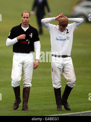 Princes at charity polo match Stock Photo - Alamy