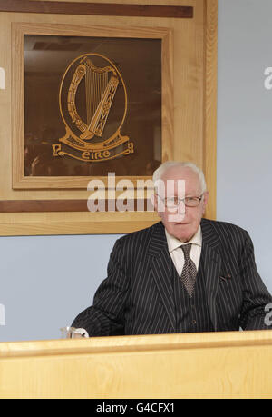 His Honour Mr Justice Peter Smithwick chairs the opening session of the ...