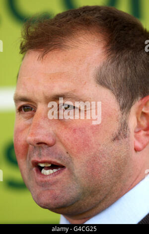 Horse Racing - Nottingham Racecourse. John Ryan, trainer Stock Photo ...