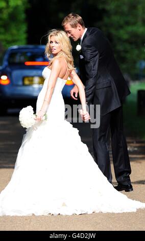 Peter Crouch and Abbey Clancy Wedding at Stapleford Park Hotel Stock ...