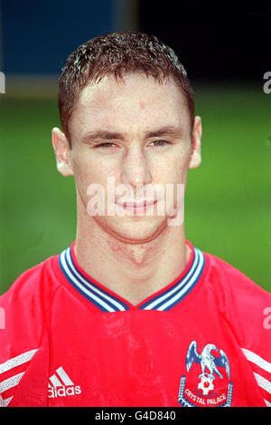 Footballer Jamie Fullarton of Crystal Palace, during a photocall at ...