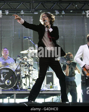 Jarvis Cocker of Pulp Wireless Festival held at Hyde Park - Day 3 ...