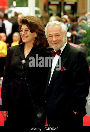 Nanette Newman and husband Bryan Forbes attend a ceremony given by The ...