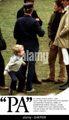 PRINCESS ANNE with Mark Phillips about 1982 Stock Photo - Alamy