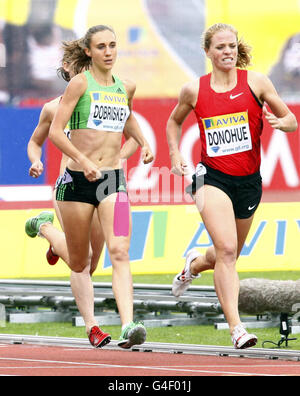 Great Britain's Lisa Dobriskey wins the Women's 1500 meters final ...