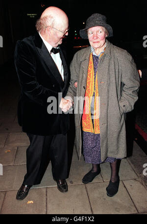 Professor John Bayley at home in Oxford with his wife, the author and ...