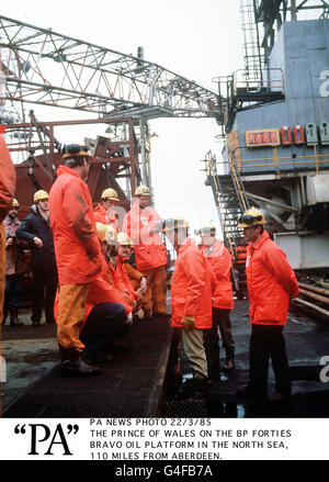 Forties Bravo Oil Platform in the North Sea Stock Photo - Alamy