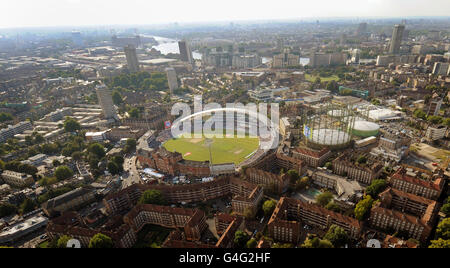 aerial view of the Kia Oval cricket ground in London, UK Stock Photo ...