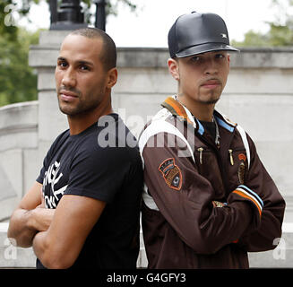James DeGale (left) poses with rapper XL (real name Edwin Newton) from ...