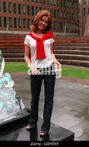 Home and Away star Isla Fisher in London's Broadgate's Exchange Square ...