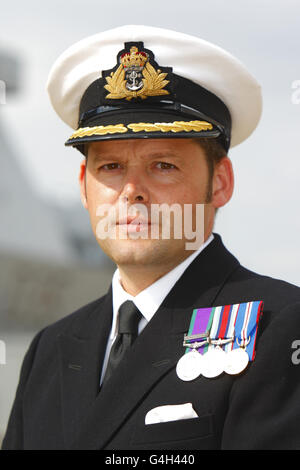 Royal Navy Commander Darren Houston, who will be the commander of the ...