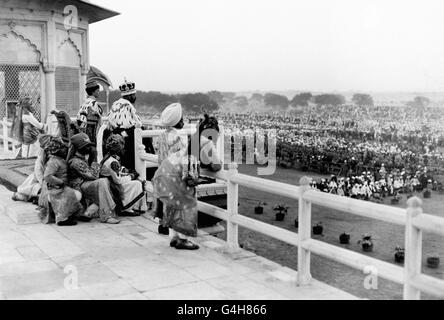 The Imperial Durbar at Delhi, India, on 1 January 1877 (1908 Stock ...