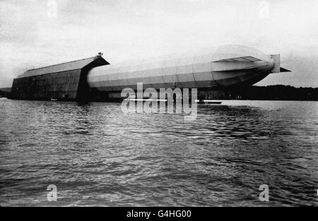 Zeppelin in the air, Lake Constance, Germany, Picture from the French ...
